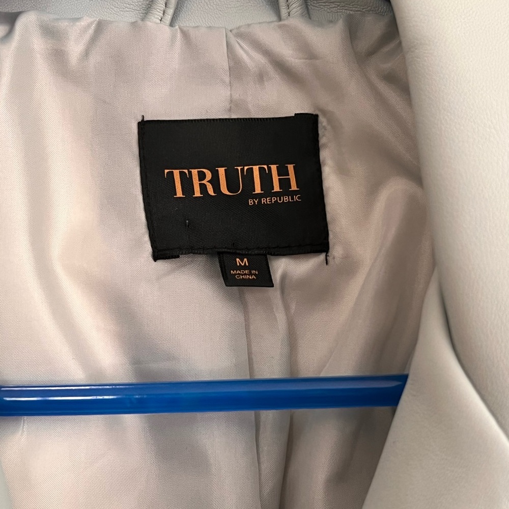 Truth By Republic Faux Leather Jacket - Gem